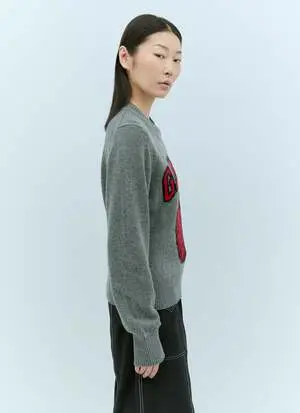 GANNI Graphic Strawberry Crewneck Sweater