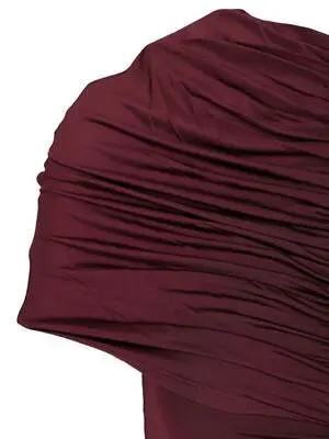 SELF-PORTRAIT Shirred Midi Dress - Multicolor