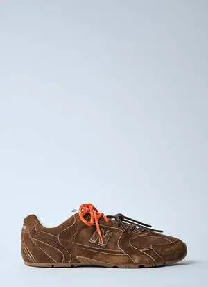 Miu Miu X New Balance 530 Suede Sneakers - Brown