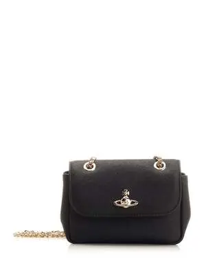 VIVIENNE WESTWOOD Purse Chain Shoulder Bag - Black