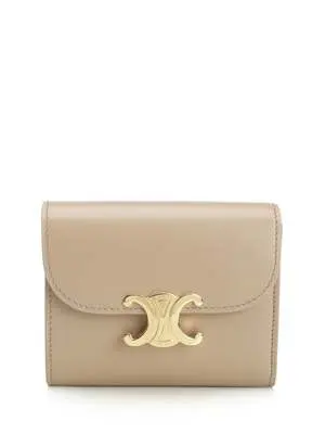 Celine Small Triomphe Wallet - Cream