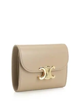 Celine Small Triomphe Wallet - Cream