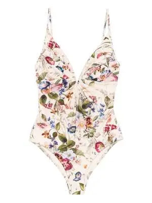 Zimmermann Patience Tuck Plunge 1pc - Multicolor