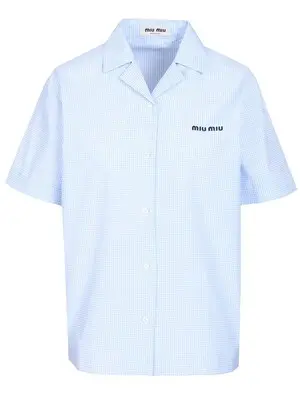 Miu Miu Vichy Shirt - Blue