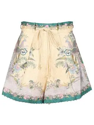 ZIMMERMANN Zimmermann Indra Linen Printed Shorts