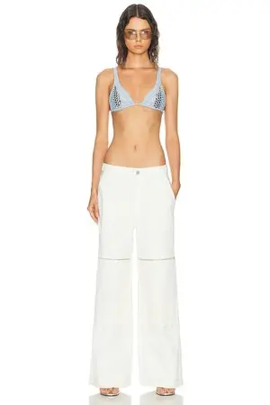 HAELO Studded Triangle Bikini Top