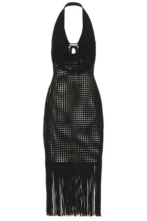 HAELO Double Two-toned Fringe Dress
