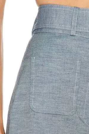Matthew Bruch Belted Pocket Shorts - Denim