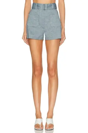 Matthew Bruch Belted Pocket Shorts