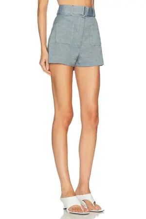 Matthew Bruch Belted Pocket Shorts