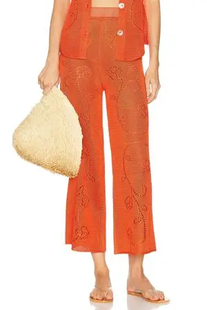 Calle Del Mar Ivy Pant - Tomato