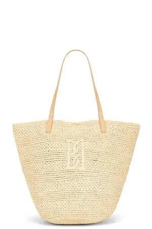 BY MALENE BIRGER Mirabelle Woven Raffia Handbag - Undyed