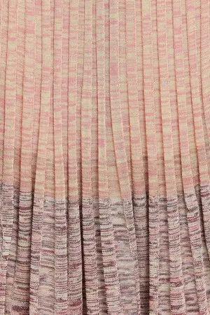 Zimmermann Striped Ribbed Knit Midi Skirt