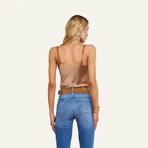 L'Agence Lux Silk Buckle-strap Camisole