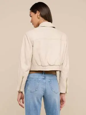 L'Agence Micah Oversized Leather Jacket