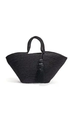 Carolina Herrera Lupe Large Rope Tote - Black