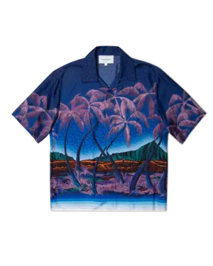 Casablanca Nuit A Maui Silk Shirt - Multicolor
