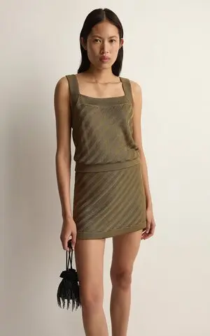 Posse Nyla Striped Knit Tank Top