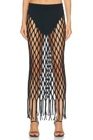 HAELO Wing Net Skirt - Black