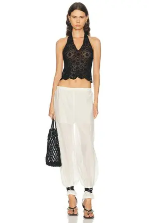 NILI LOTAN Ventura Crochet Top