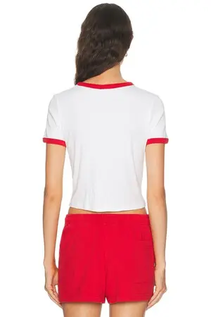 SPORTY & RICH California Emblem Soft Ringer Tee