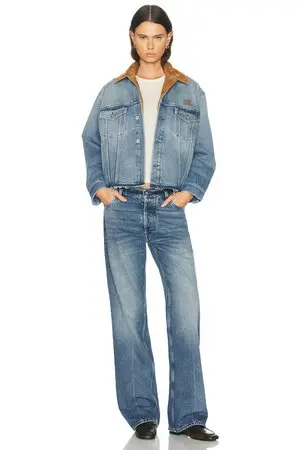 Miu Miu Denim Pelle Jacket