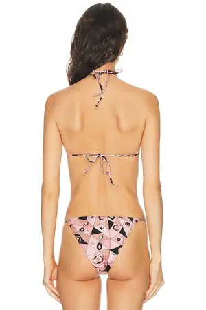 Emilio Pucci Lycra Triangle Bikini Bra Top