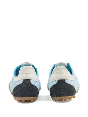 MAISON MARGIELA Quilted Suede Lace-up Sneakers - Blue