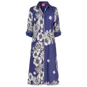 JUST DARVINY French Dress Navy Tiger - Blue
