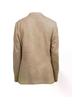 FRADI Single-breasted Notch-lapel Blazer - Neutrals