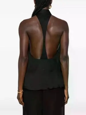 TOM FORD Jacquard Halterneck Top