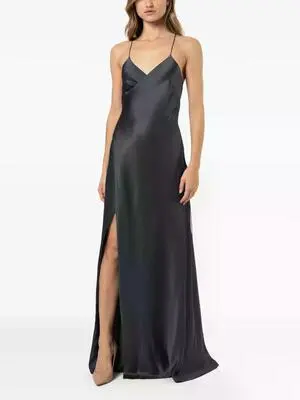 Michelle Mason Strappy Wrap Gown