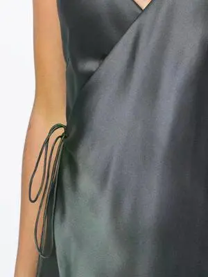 Michelle Mason Strappy Wrap Gown