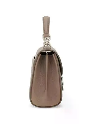 FERRAGAMO Double Gancini Top Handle Bag - Neutrals