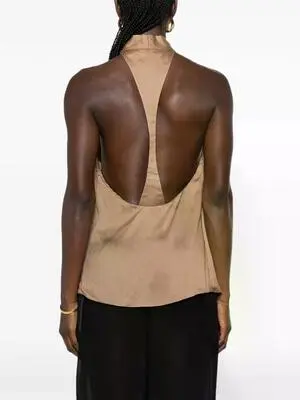 TOM FORD Jacquard Pattern Halterneck Top