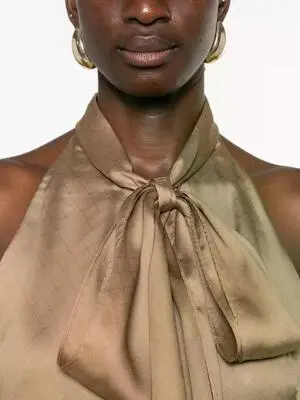 TOM FORD Jacquard Pattern Halterneck Top
