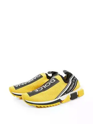 Dolce & Gabbana Sorrento Logo Sneakers - Yellow