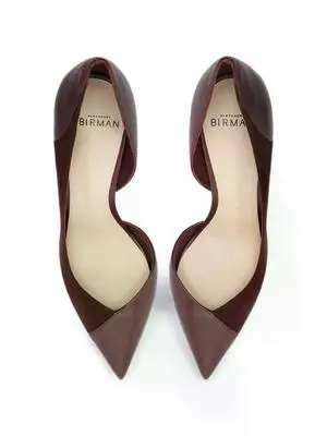 ALEXANDRE BIRMAN Patricia 85 Suede-panel Pumps