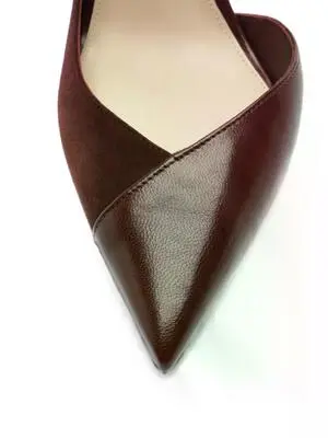 ALEXANDRE BIRMAN Patricia 85 Suede-panel Pumps