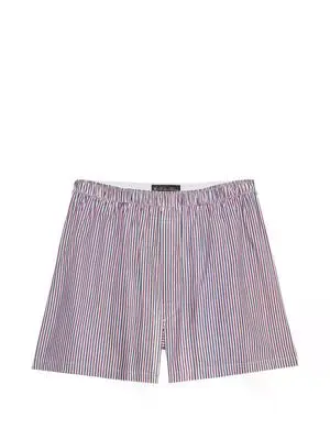 Brooks Brothers Striped Cotton Boxer - Blue