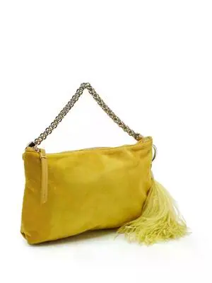 JIMMY CHOO Callie Suede Tote Bag - Yellow