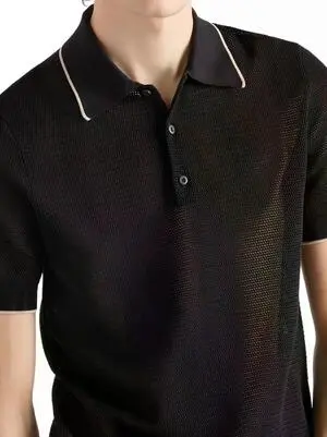 Prada Silk And Cotton Polo Shirt