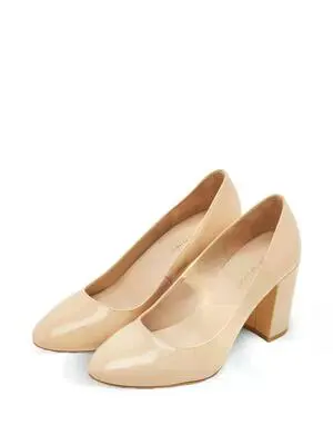 STUART WEITZMAN Ariana Leather Heeled Pumps