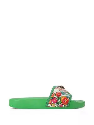 Kurt Geiger Meena Eagle Slides - Green