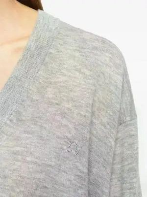 Zadig&Voltaire Swyny" Cashmere V-neck Jumper - Grey