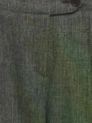 Etro Plaid Wool Wide-leg Trousers