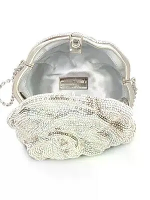 Judith Leiber Rose Desiree Crystal-embellished Mini Bag