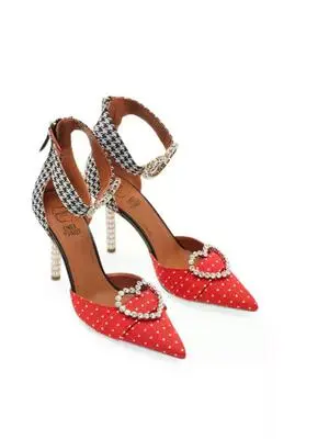 MALONE SOULIERS Camille Heart-embellished Pumps