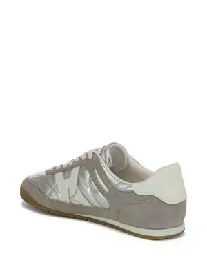 Veronica Beard Natalia Quilted Panel Sneakers - Silver