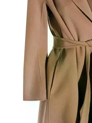 Max Mara Belted Notch-lapels Coat - Neutrals